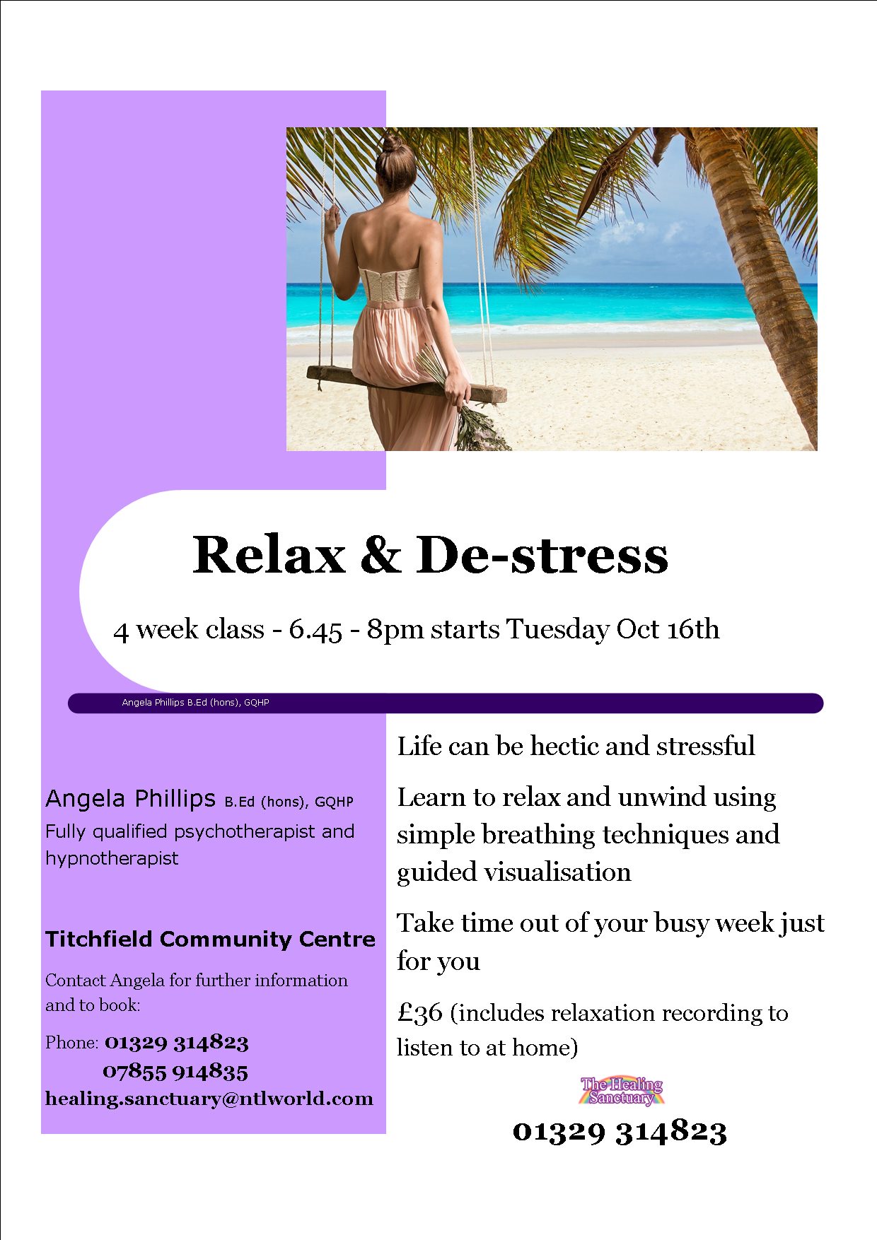 Relaxation class in Titchfield - The Healing Sanctuary
